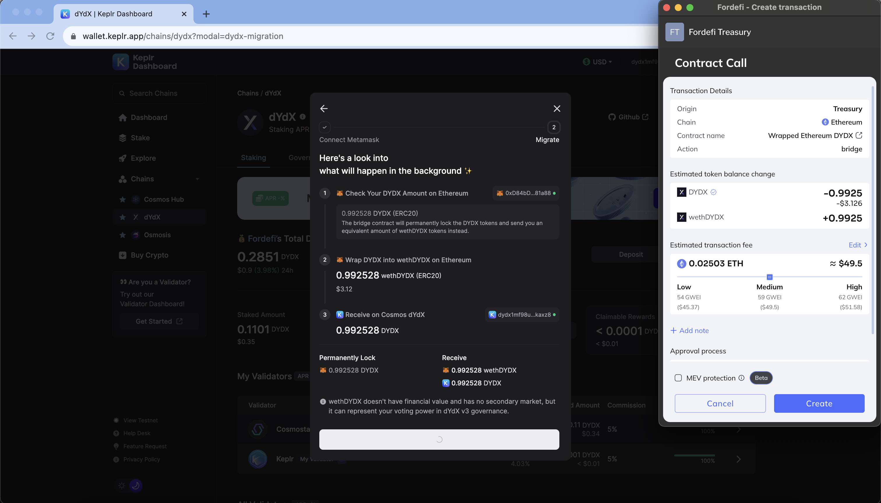 Fordefi MPC Wallet Launches Native dYdX Support